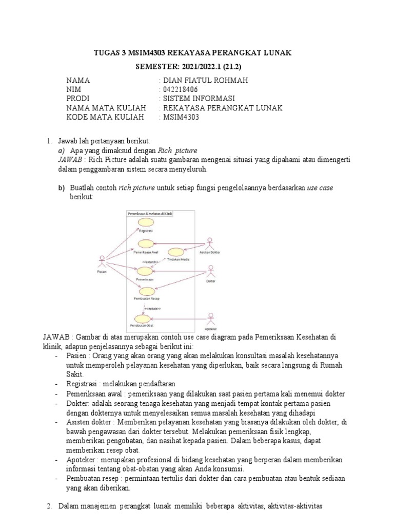 Tugas 3 Msim4303 RPL | PDF | Komputer