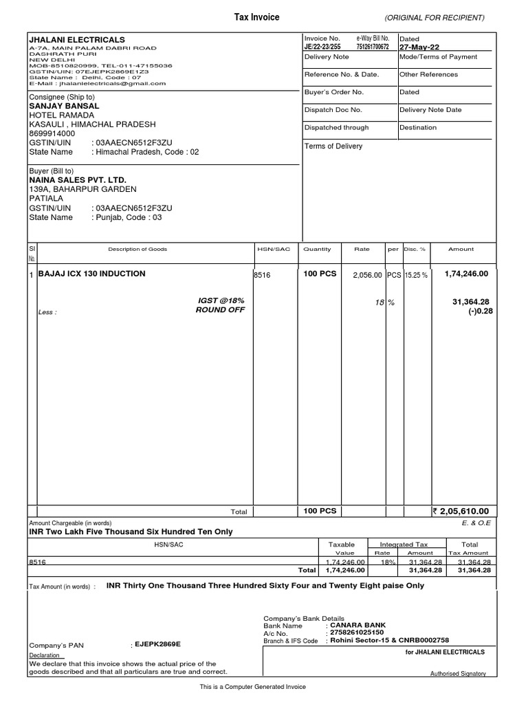Tax Invoice | PDF | Invoice | Taxation