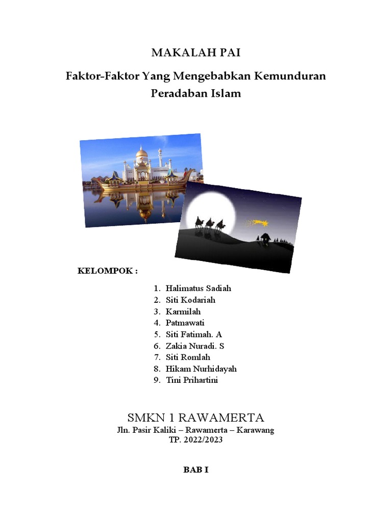 Faktor-Faktor yang Mempengaruhi Kemunduran Peradaban Islam | PDF