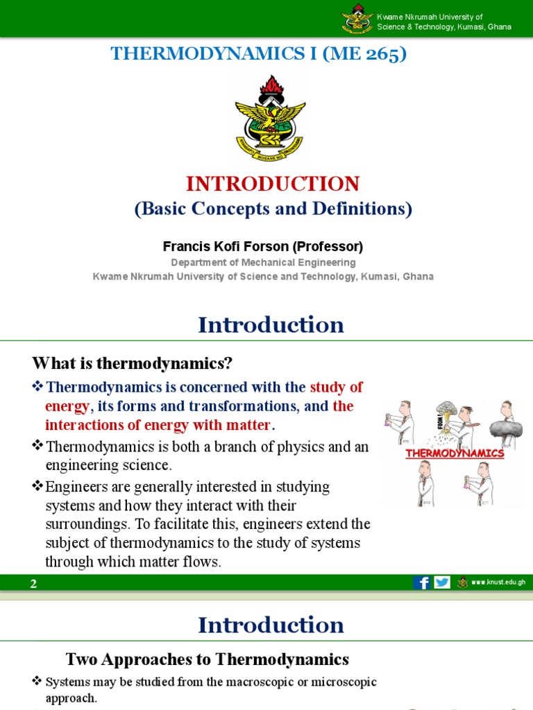 Introduction to Thermodynamics: Exploring the Fundamental Concepts and ...