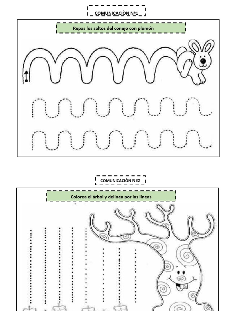 TAREAS DE REFUERZO 3 AÑOS | PDF