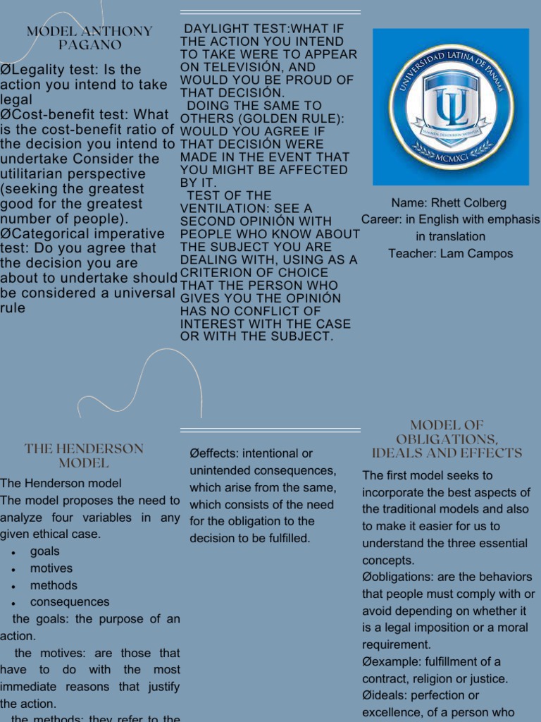 Analyzing Ethical Decisions Through Multiple Lenses: An Introduction to ...