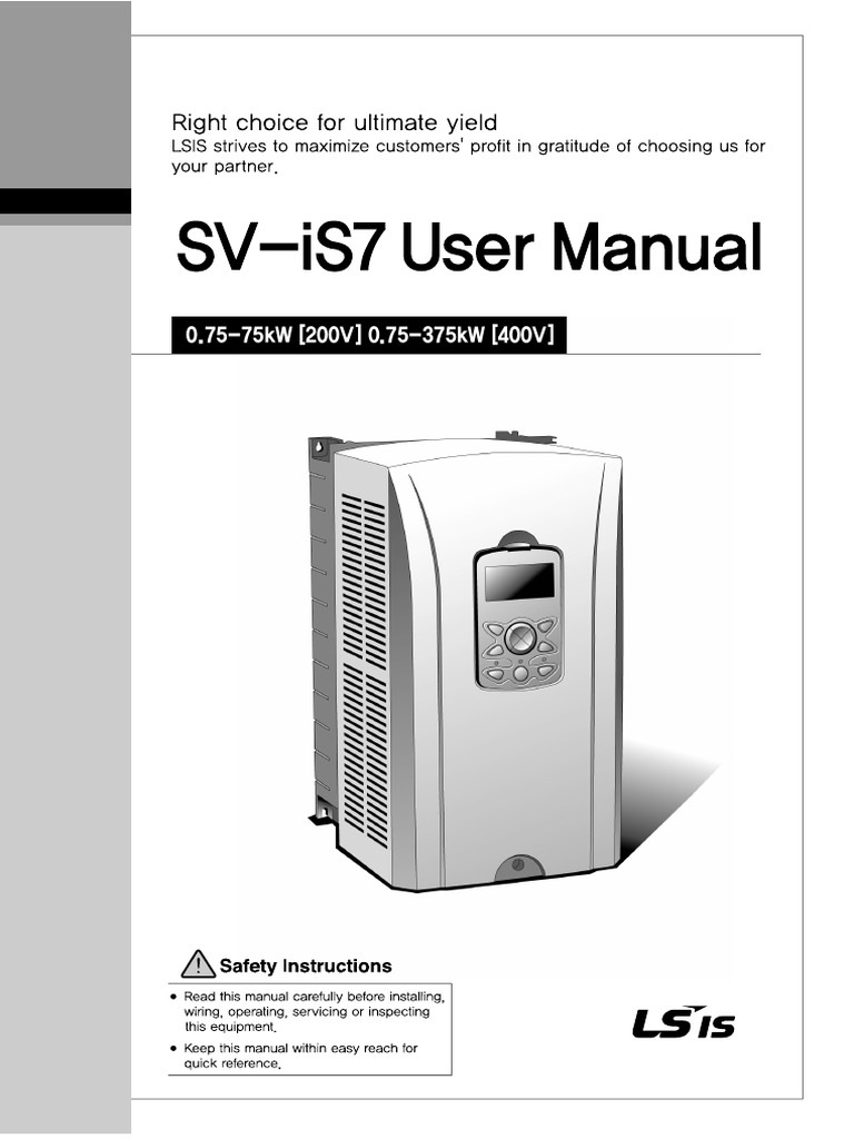 LS Starvert Is7 Manual | PDF | Power Inverter | Electric Motor