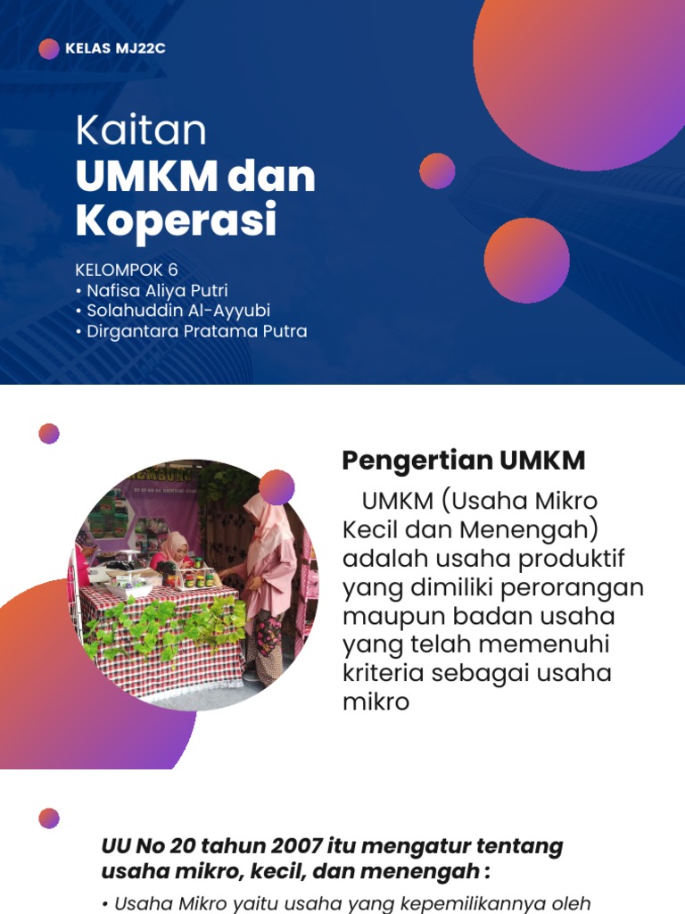 UMKM dan Koperasi: Peran dan Fungsi | PDF
