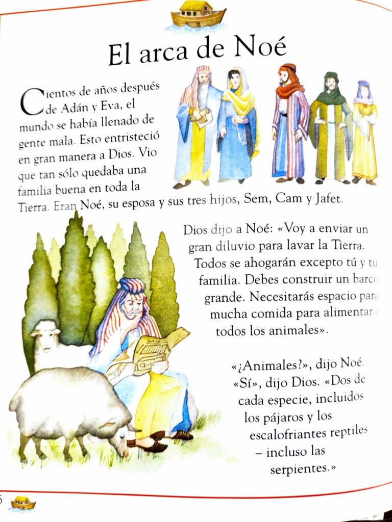 Historia del Arca de Noé para Niños | PDF | Noé | Arca de Noé