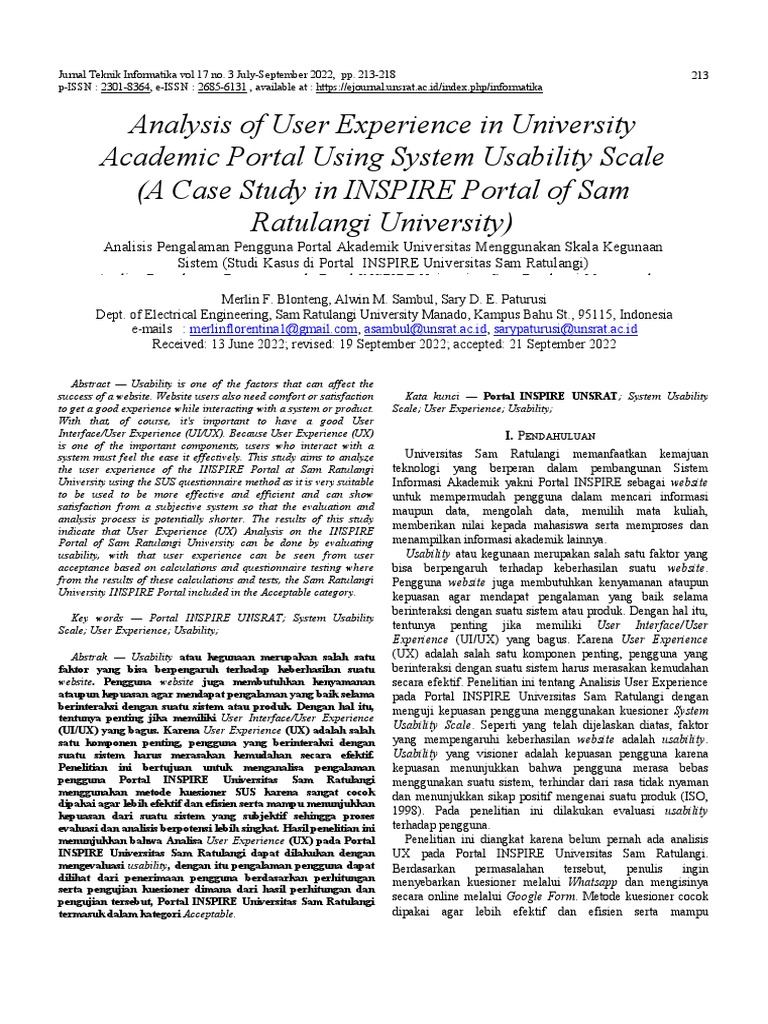 Jurnal PDF | PDF | User Experience | Usability Jurnal PDF | PDF | User Experience | Usability