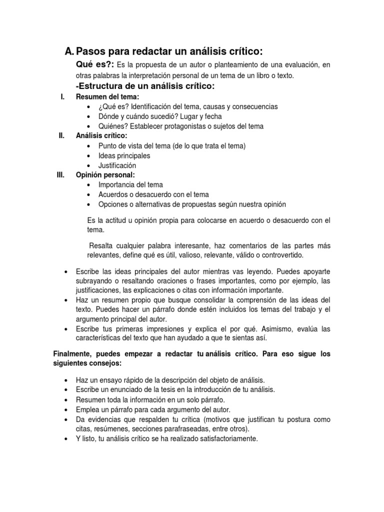 Analisis Critico | PDF | Contabilidad | Capital (economía) Analisis Critico | PDF | Contabilidad | Capital (economía)