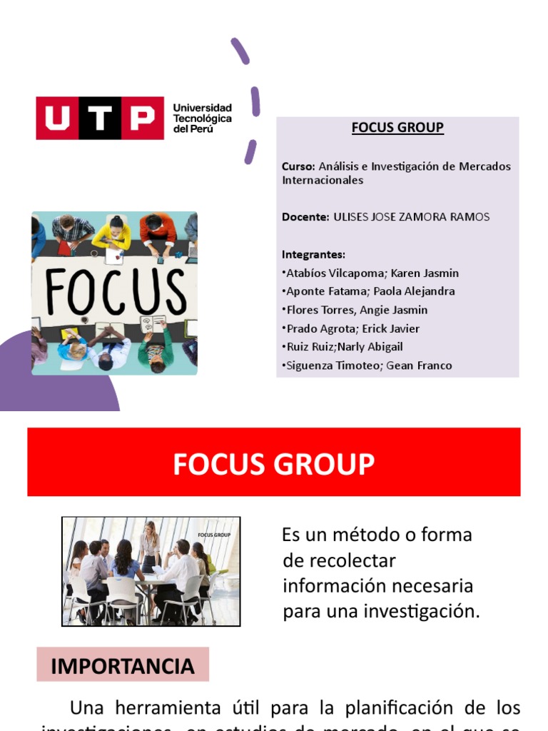 Focus Group | PDF