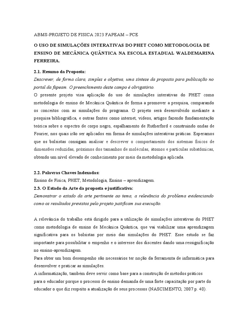 Abms Projeto de Fisica 2023 | Download Free PDF | Aprendizado ... Abms Projeto de Fisica 2023 | Download Free PDF | Aprendizado ...