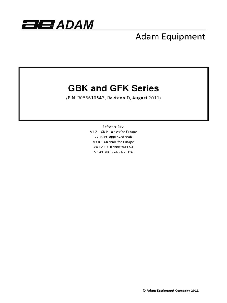 GBK GFK Um en PDF | PDF | Pound (Mass) | Weight