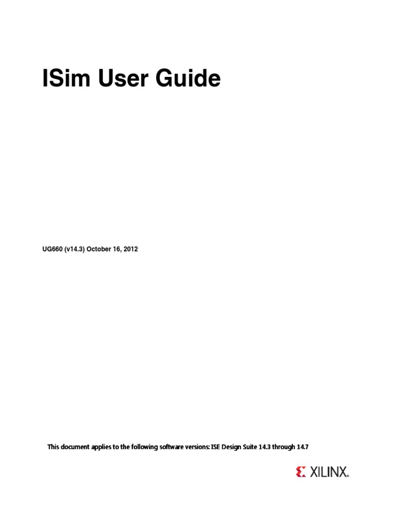 Xilinx V14 3 V14 7 Isim User Guide Pdf Command Line Interface Window Computing