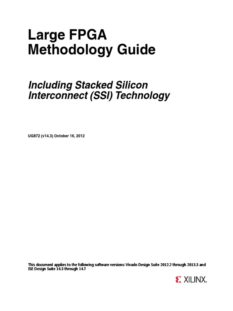 Xilinx v14.3-v14.7 Large FPGA Methodology Guide | PDF | Field ...