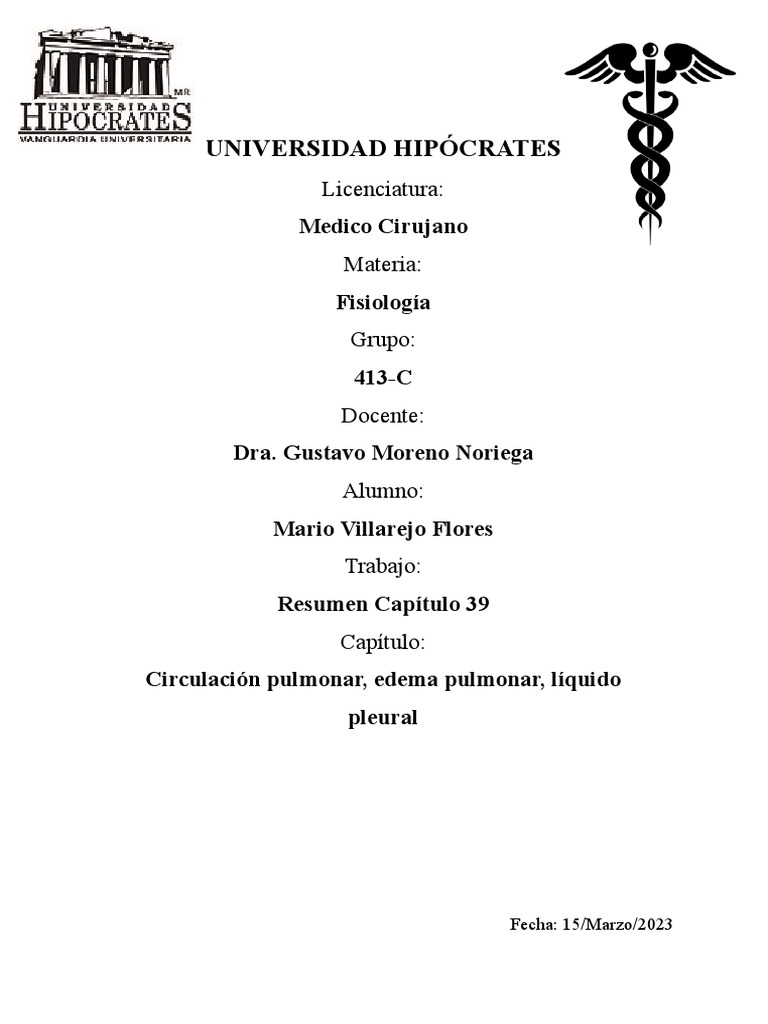 Cap 39 Guyton | PDF | Sistema circulatorio | Pulmón