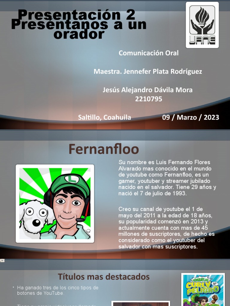 Presentacion 2 Alejandro | PDF | Youtube | Medios de comunicación en masa