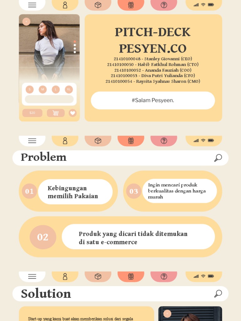 PitchDeck Pesyen - Co PDF | PDF
