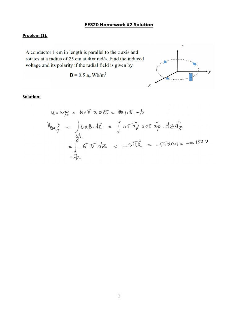 EE320 HW2 Solution | PDF