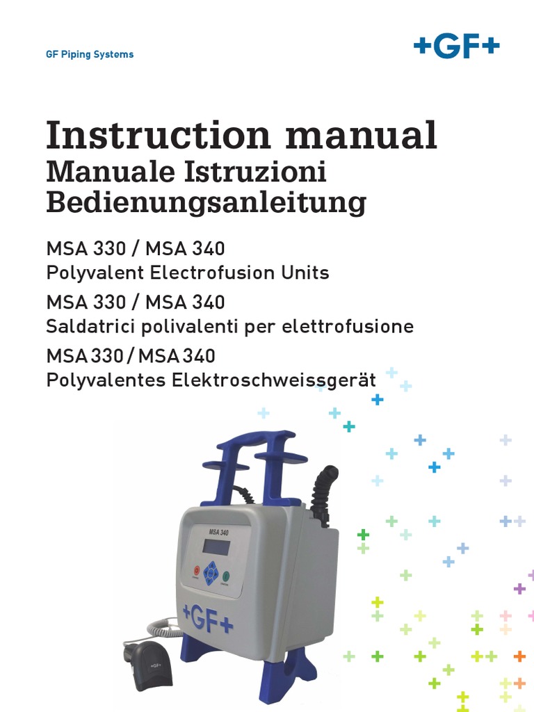 Gfps Instruction Manual Msa 330 340 Eng Ita FR PDF | PDF | Barcode ...