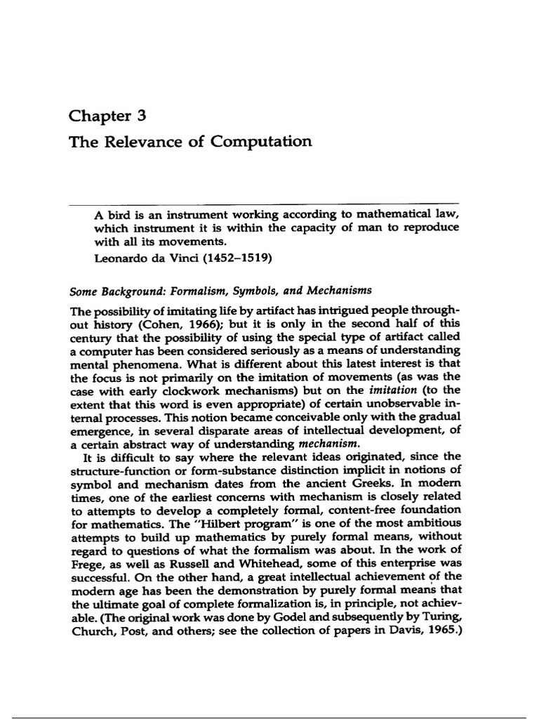 Computation and Cognition Toward A Foundation For Cognitive Science ...