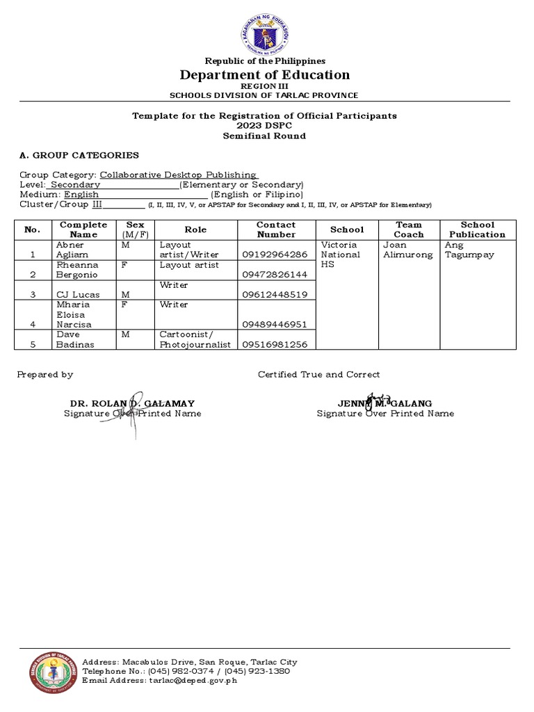 DSPC Collaborative Desktop Publishing 2023 | PDF