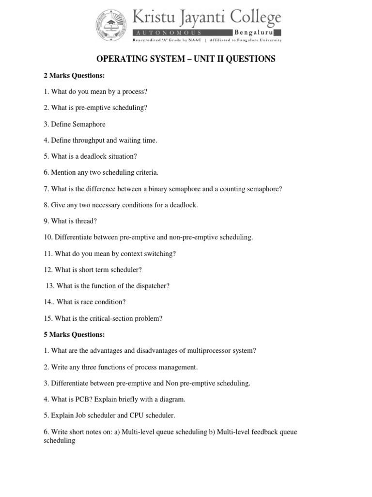 Operating System Scheduling Concepts | PDF | Process (Computing) | Scheduling (Computing)