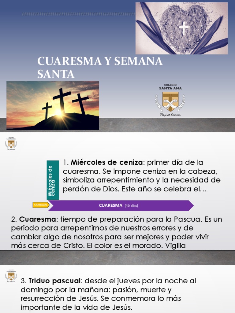02 Año Litúrgico Cuaresma y Semana Santa | PDF | Pascua de Resurrección ...