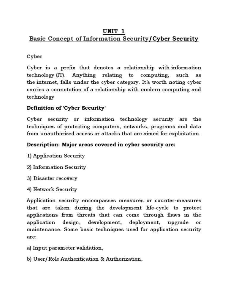 Unit I 1 | PDF | Cybercrime | Computer Security