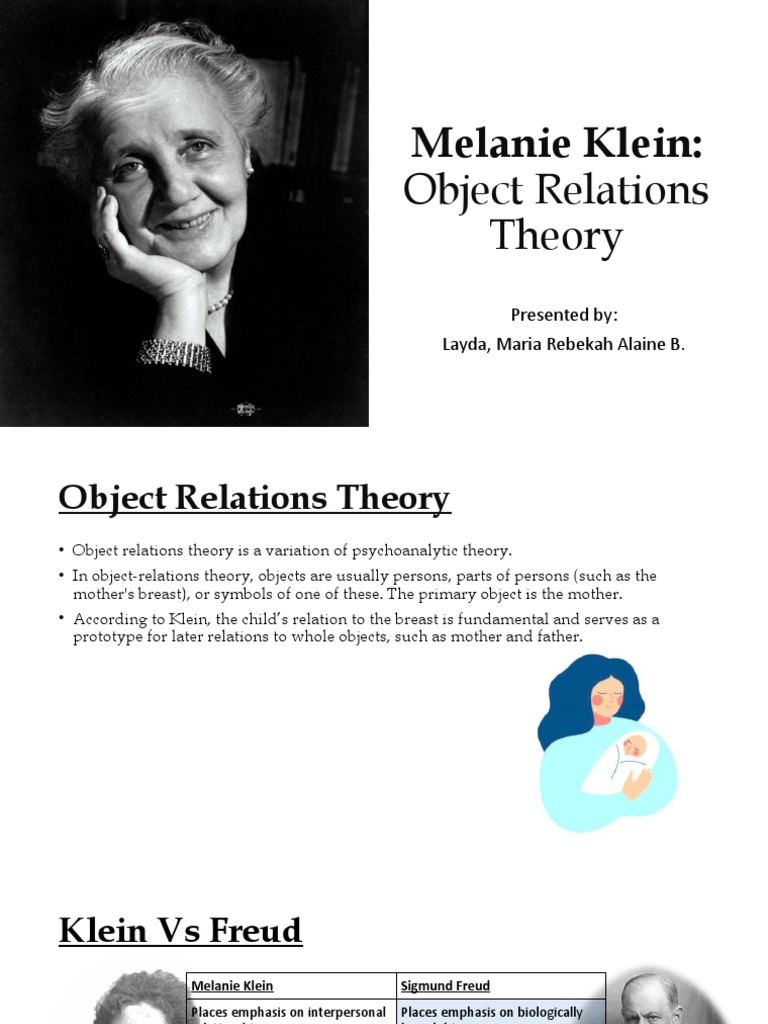 Melanie Klein Pdf Object Relations Theory Oedipus Complex
