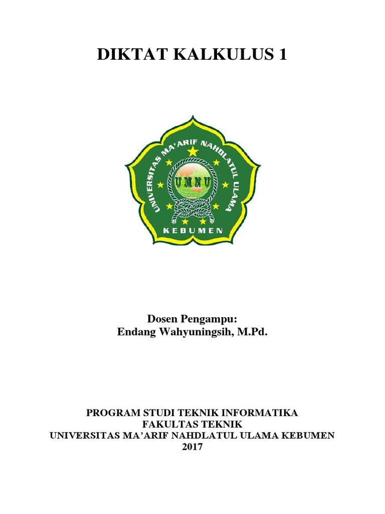 Diktat Kalkulus 1 | PDF