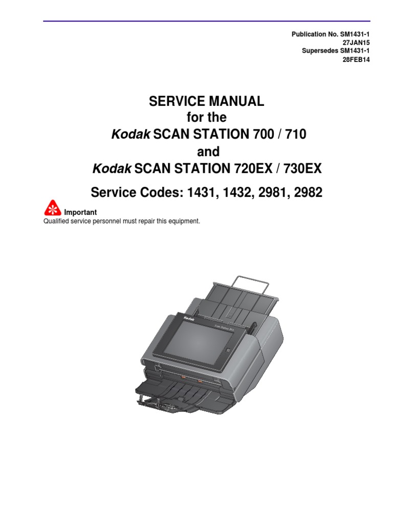 Service Manual SS700 | PDF | Electrostatic Discharge | Image Scanner