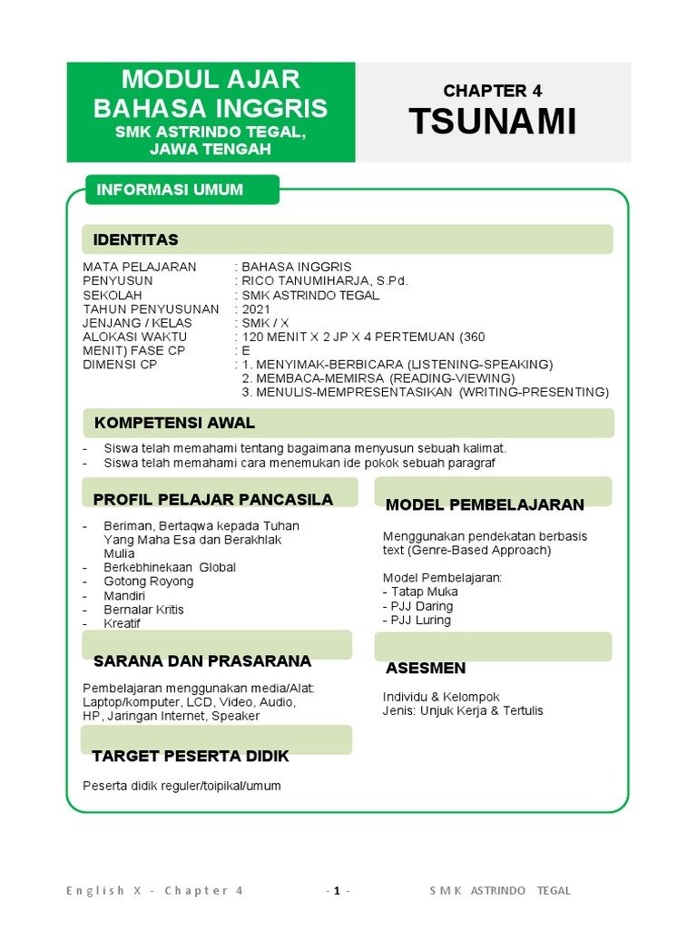 MODUL 4 Factual Report | PDF | Kajian Bahasa Asing