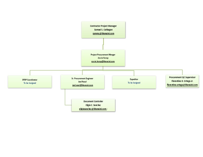 Procurement Org Chart | PDF
