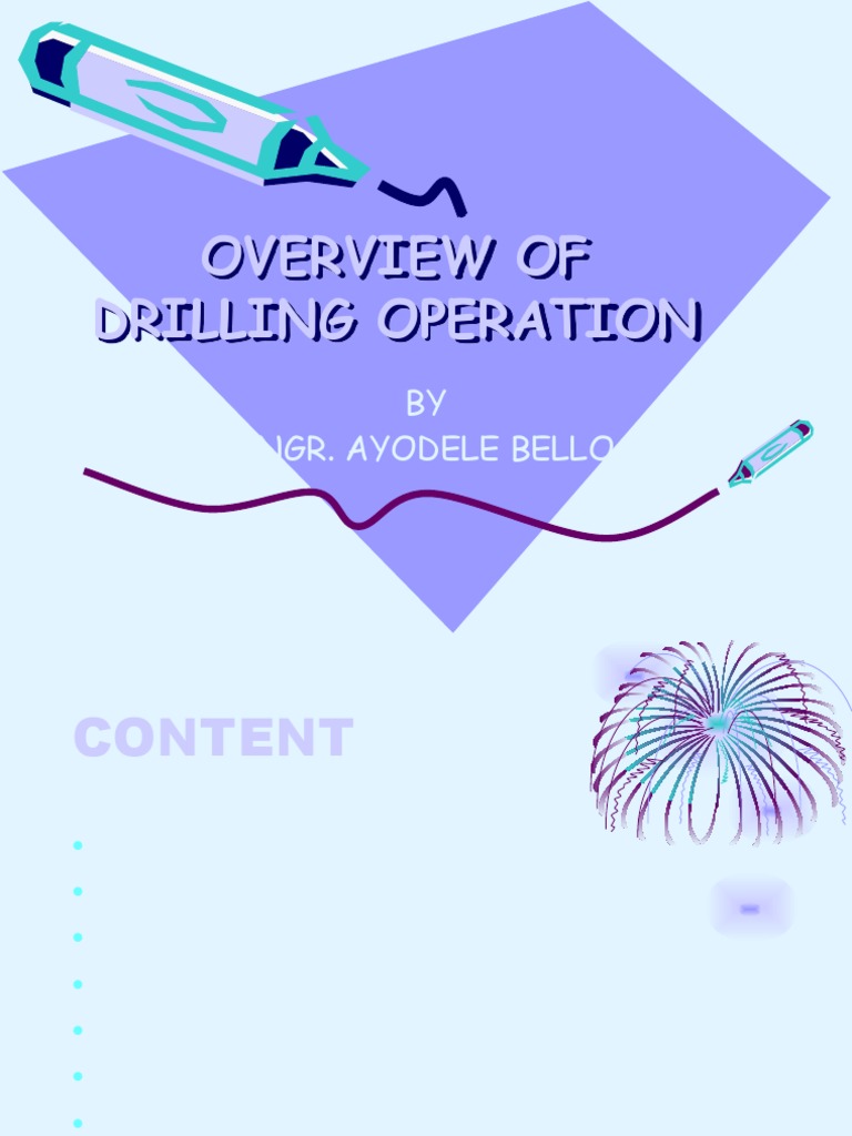 Overview of Drilling Operations | PDF | Casing (Borehole) | Electric Motor