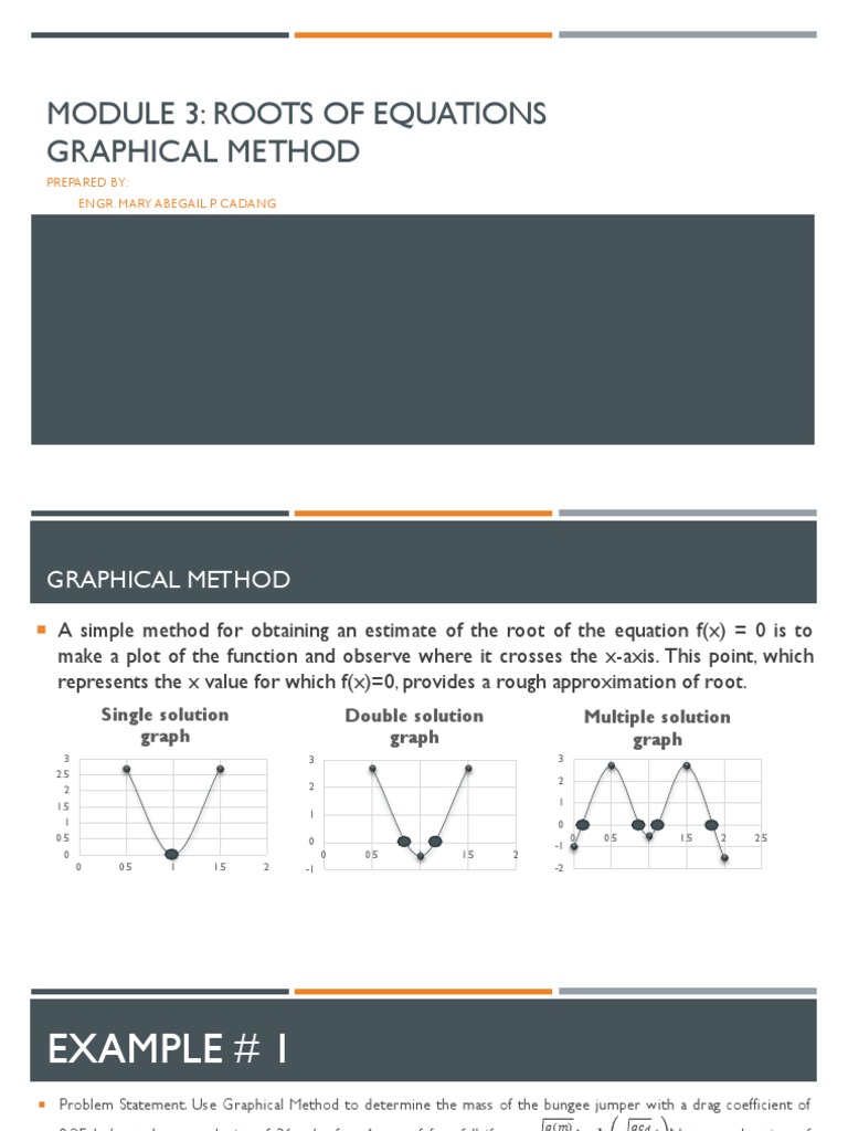 Numerical Solutions - Module 4 - Graphical Method | Download Free PDF | Equations | Mathematical ...