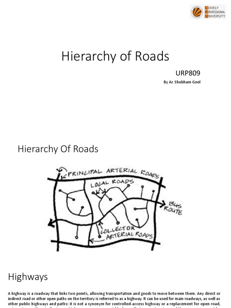 Road Hierarchy and Classification Overview | PDF | Controlled Access ...