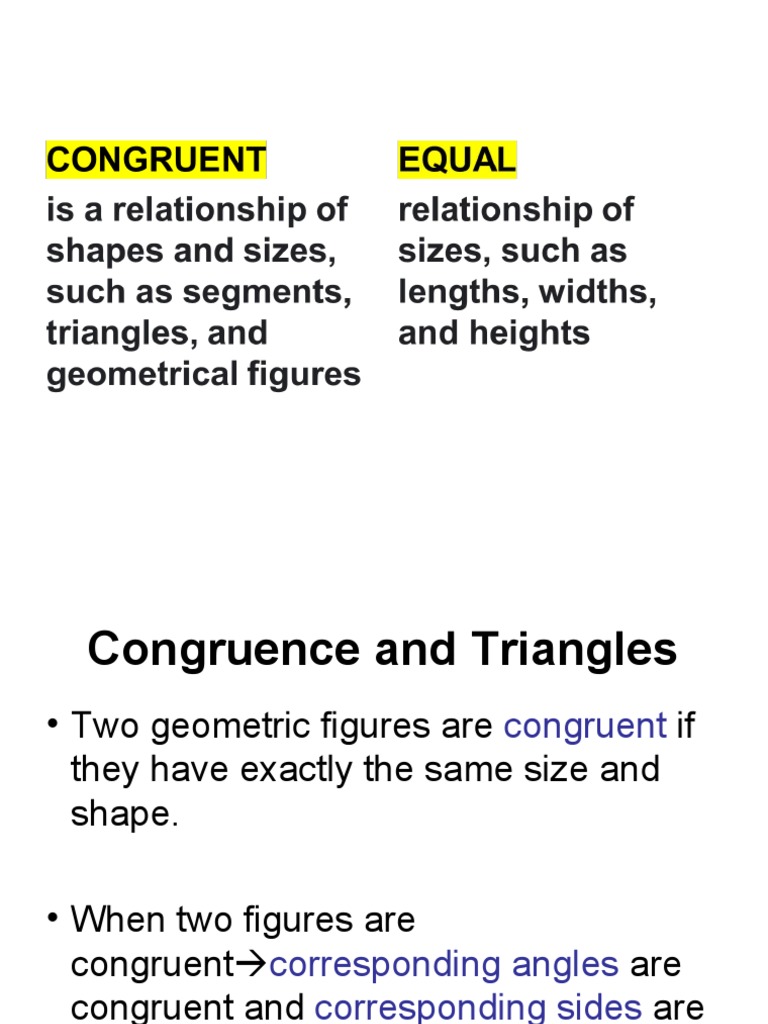 2 Properties of Congruence | PDF