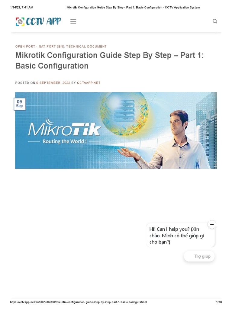 Mikrotik Configuration Guide Step by Step - Part 1 - Basic Configuration - CCTV Application ...