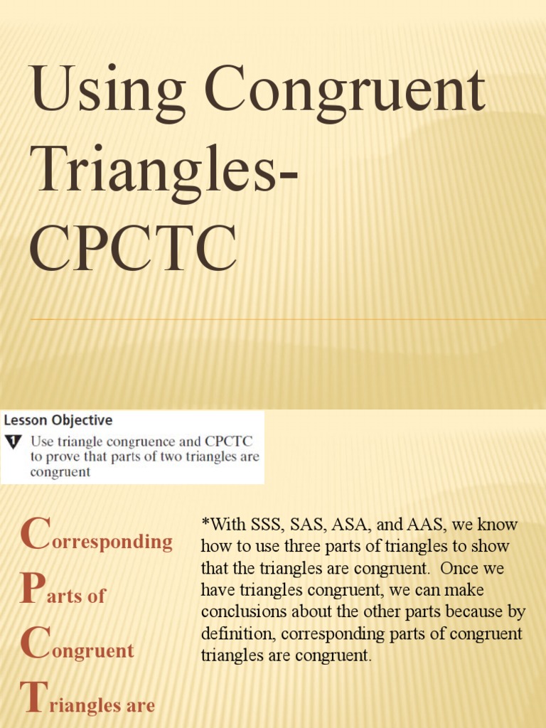 CPCTC | PDF