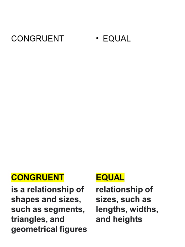 Discussion Properties of Congruence | PDF | Triangle | Elementary ...