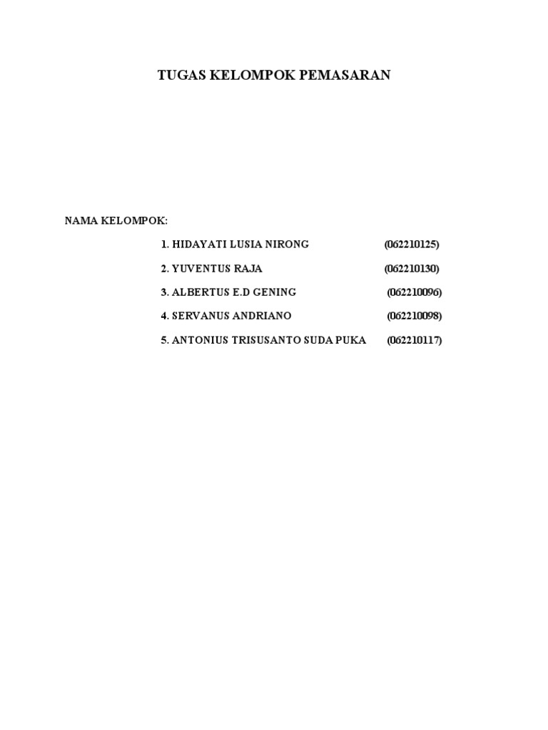 Strategi Pemasaran CV Mega Lestari Plasindo | PDF