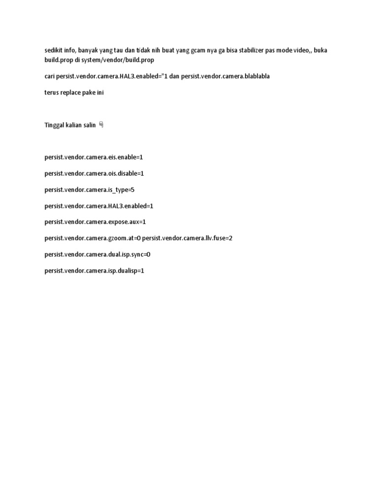 Build Prop Mode Eis | PDF