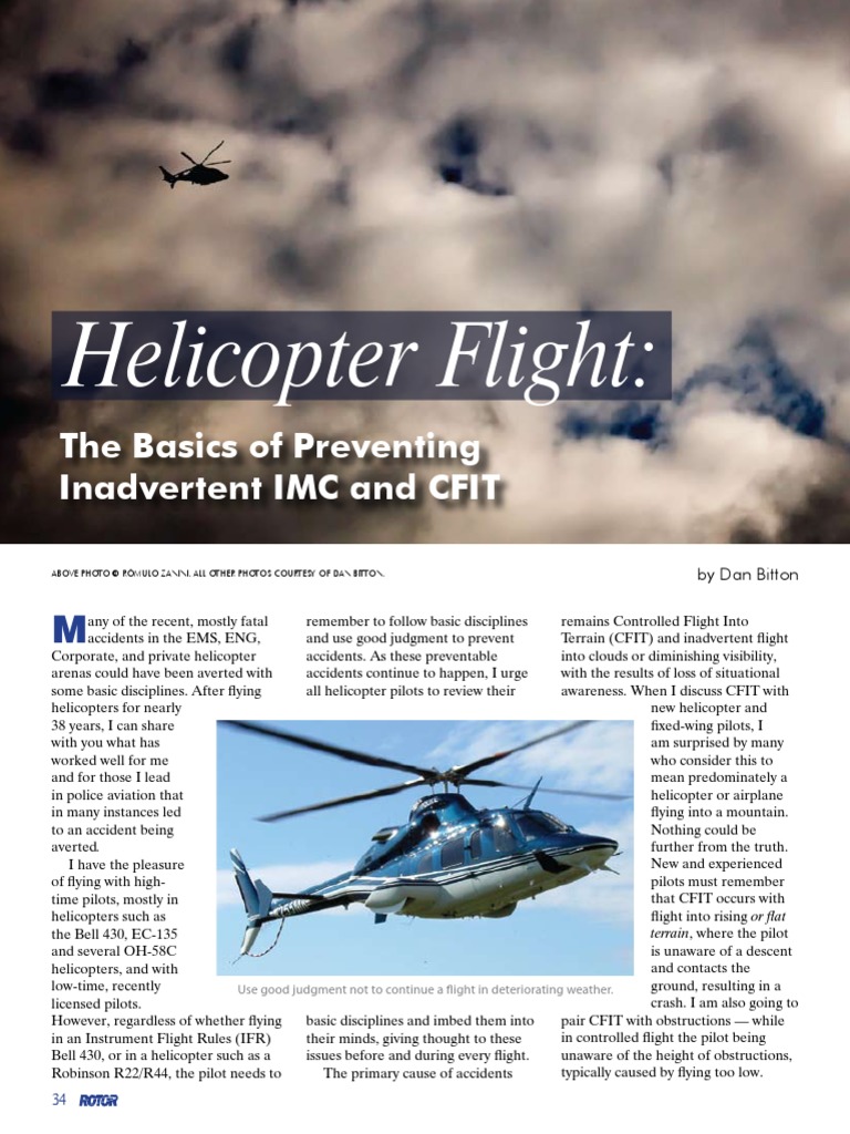 ALAR and CFIT For Heli | PDF | Instrument Flight Rules | Visual Flight ...