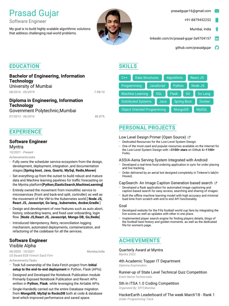 CV 30 | PDF | My Sql | Computer Programming