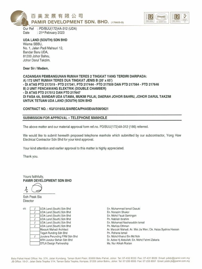 Approval for JC9C Manhole Installation | PDF | Technology & Engineering