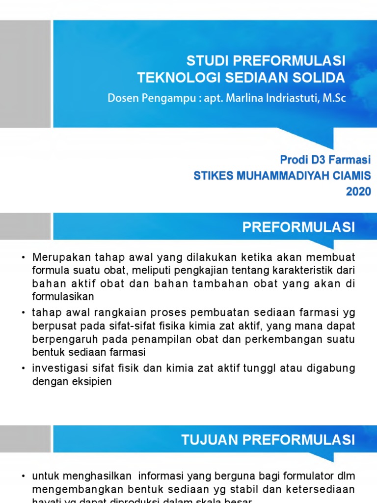 B PREFORMULASI SIFAT FISIKAKIMIA ZAT AKTIF SED SOLIDAcompressed | PDF