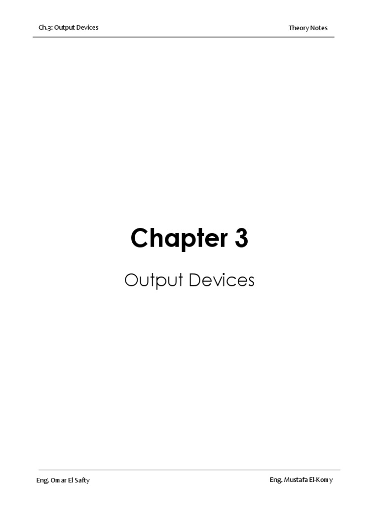 Chapter 3 PDF | PDF | Printer (Computing) | Computer Monitor