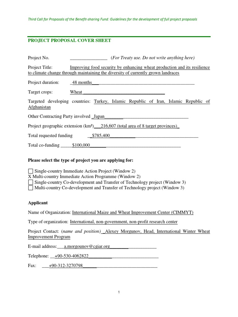 W2B PR 41 Turkey Technical - Proposal PDF | PDF | Plant Breeding ...