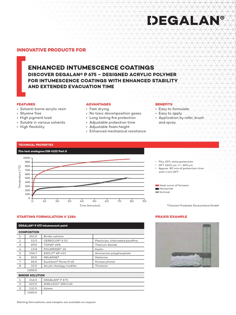 DEGALAN® For Intumescence Coatings (English) | PDF | Paint | Building ...