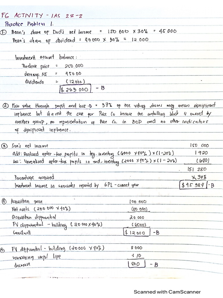 Solution - IAS 28 2 PDF | PDF