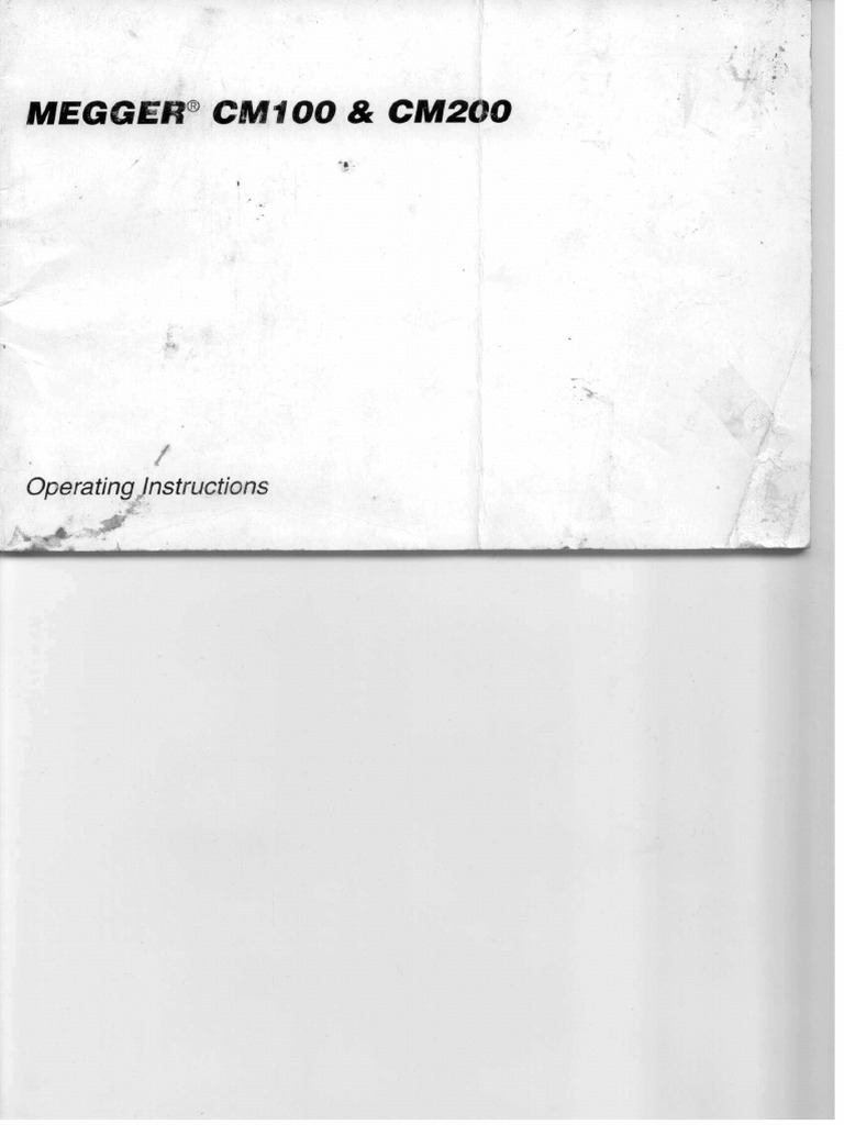 AVO MEGGER Manual | PDF