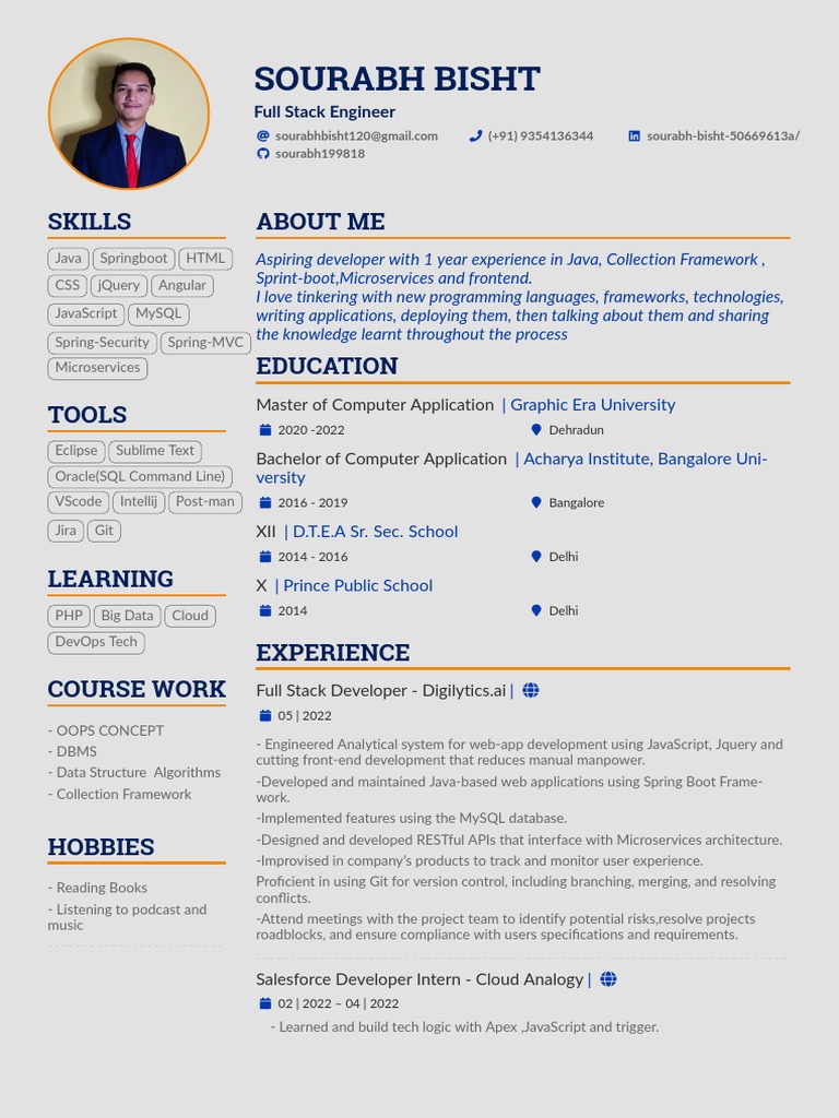 Sourabh Bisht RESUME PDF | PDF | Databases | Web Application Sourabh Bisht RESUME PDF | PDF | Databases | Web Application